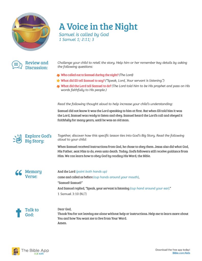 BIBLE ADVENTURE: A Voice in the Night - World Revival Prayer Fellowship