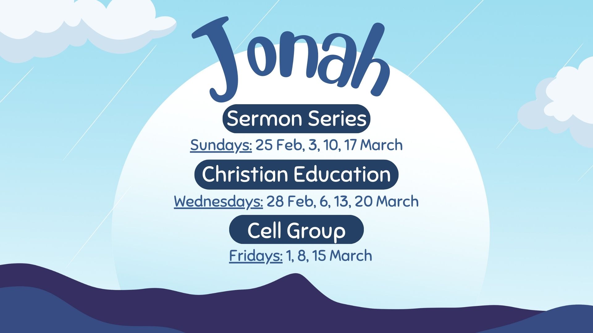 Christian Education - Jonah Series - World Revival Prayer Fellowship